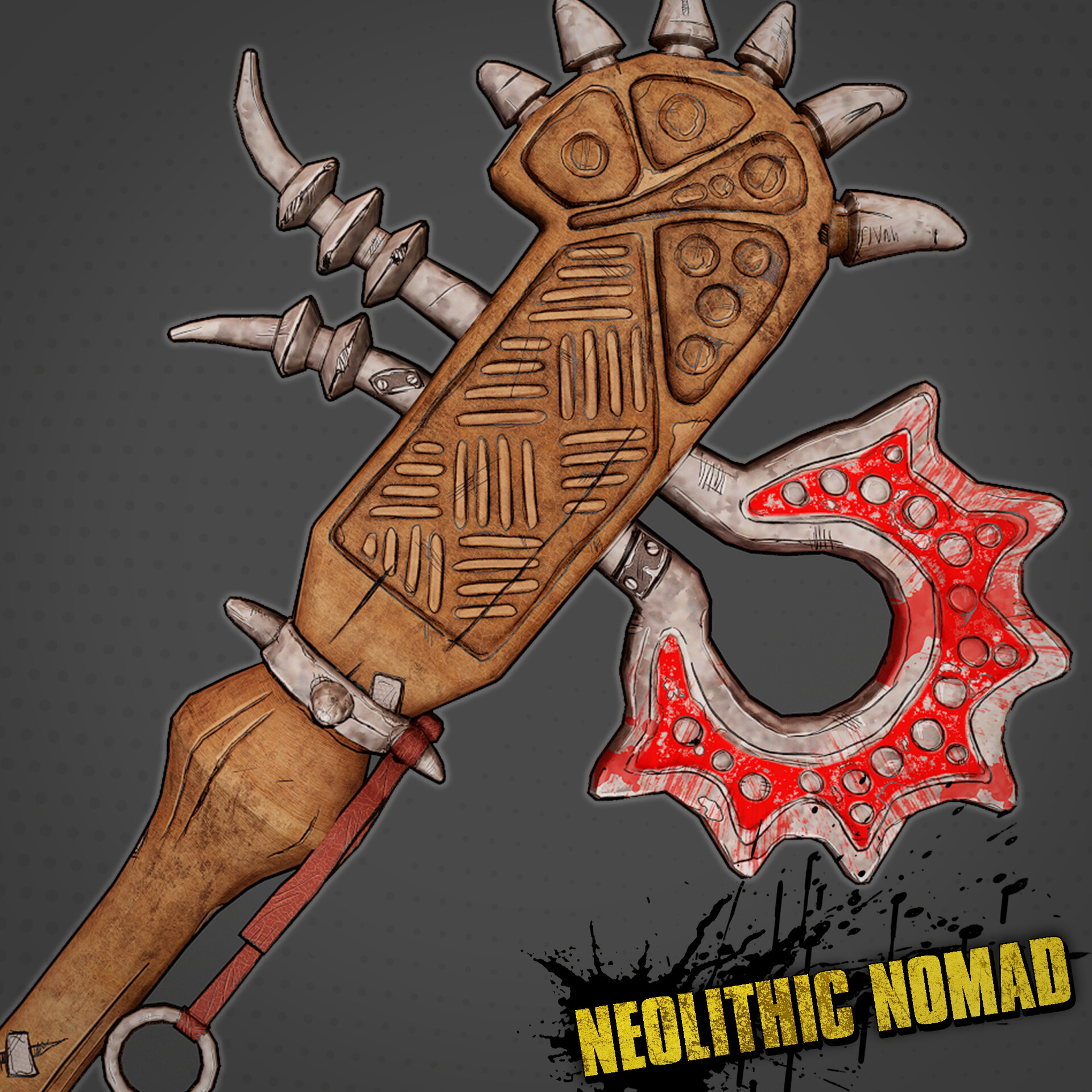 Óscar Esteban Villalba - Neolithic Nomad: Borderlands artstyle