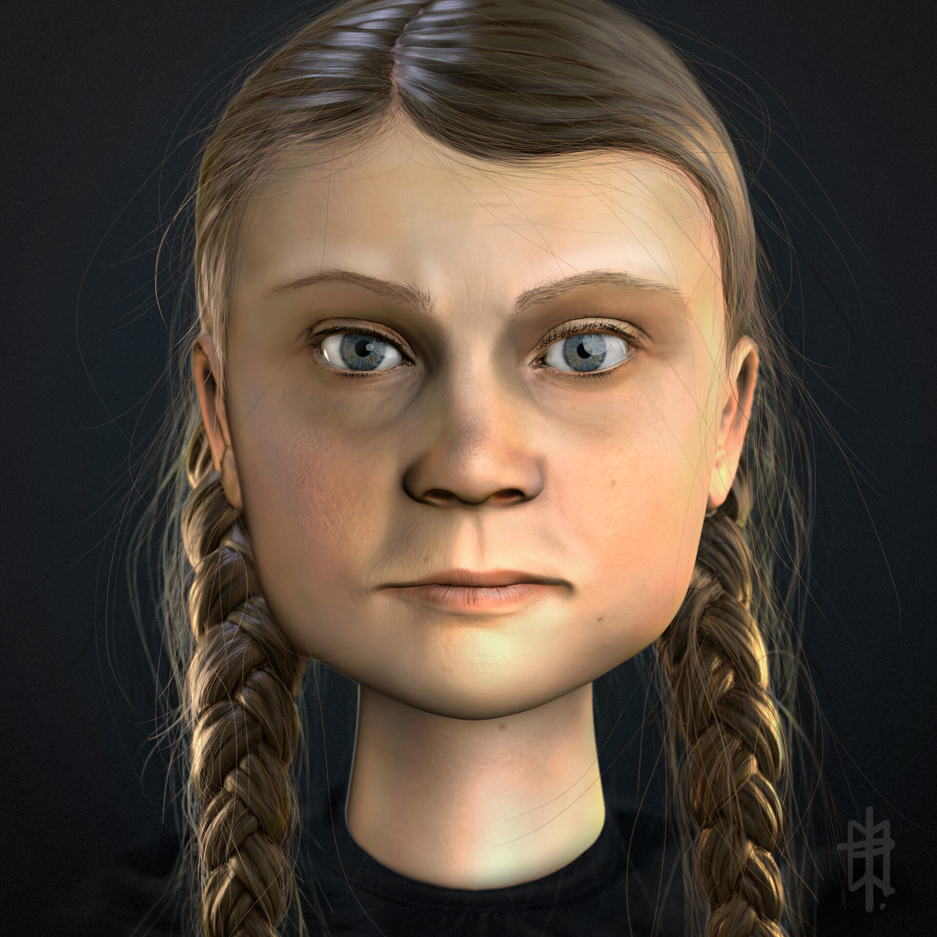 ArtStation - Greta Thunberg