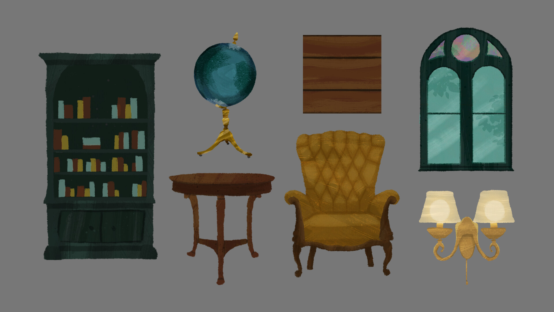 ArtStation - 2D Library Props