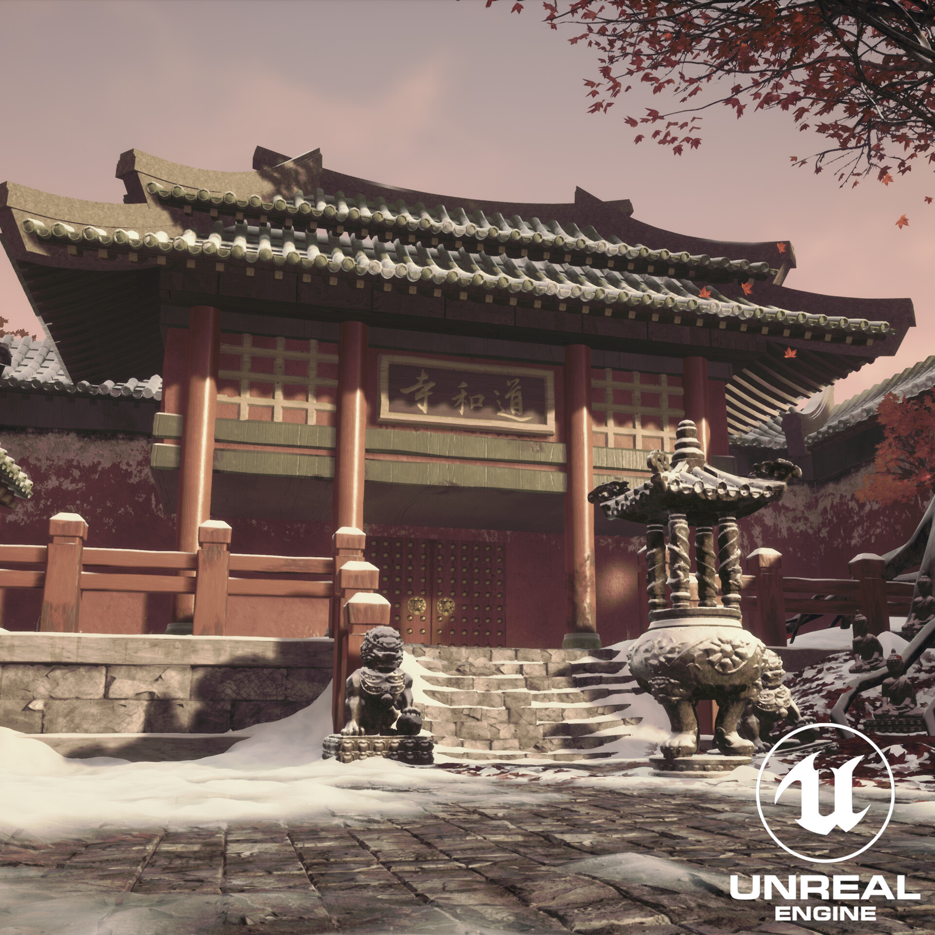ArtStation - Snowy Temple