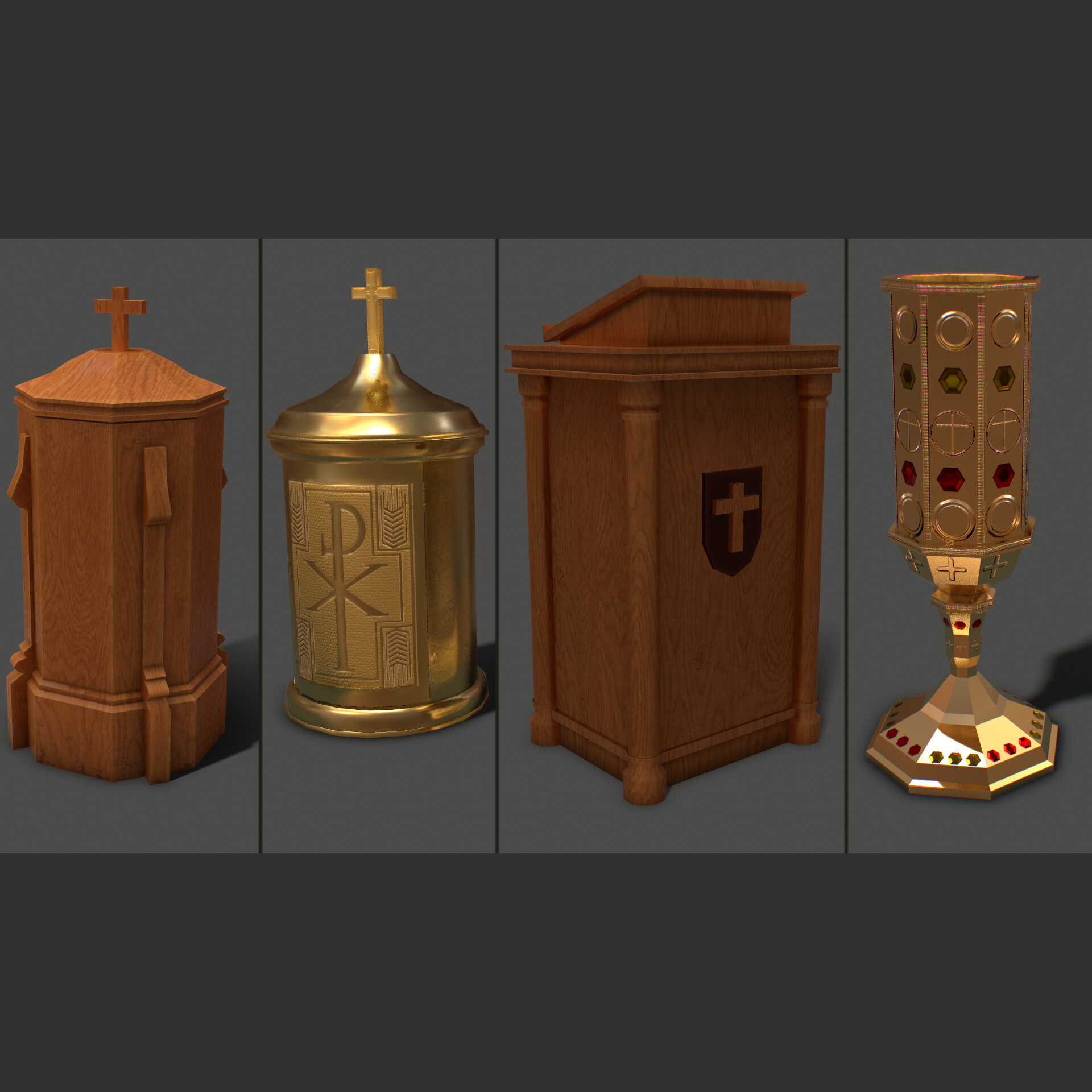 ArtStation - Simulation props - Religious