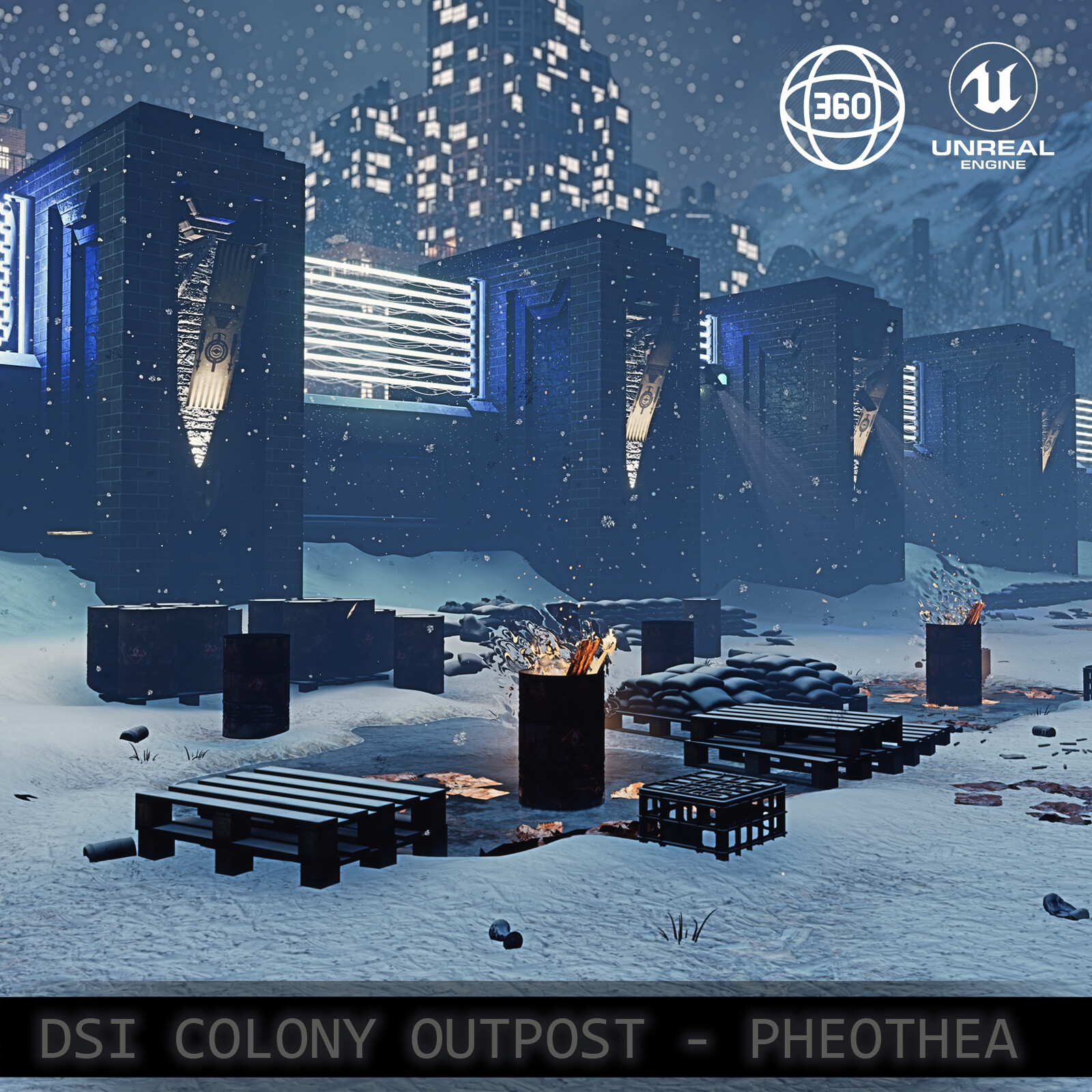 ArtStation - DSI - Colony Outpost - Planet Pheothea