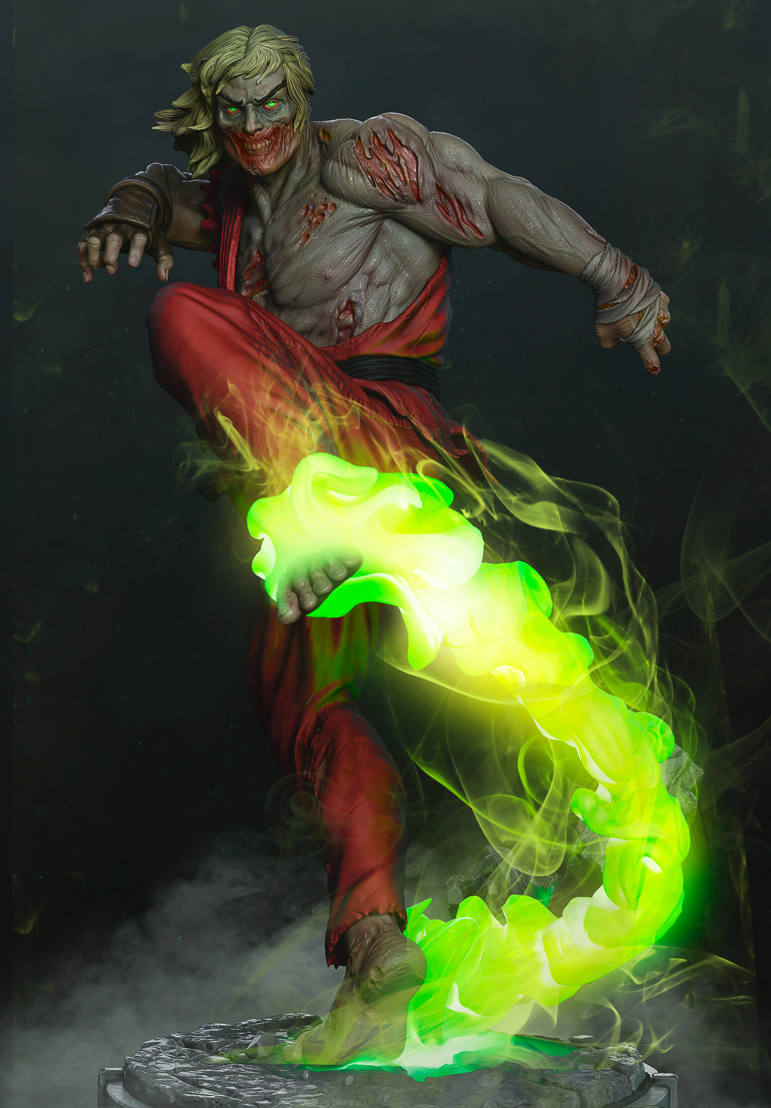 ArtStation - Ken Zombie Fan Art