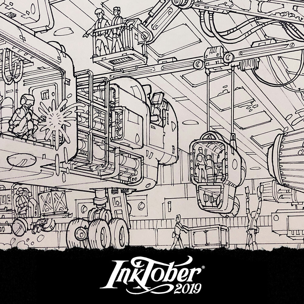 ArtStation - INKTOBER 2019: 05 "BUILD"
