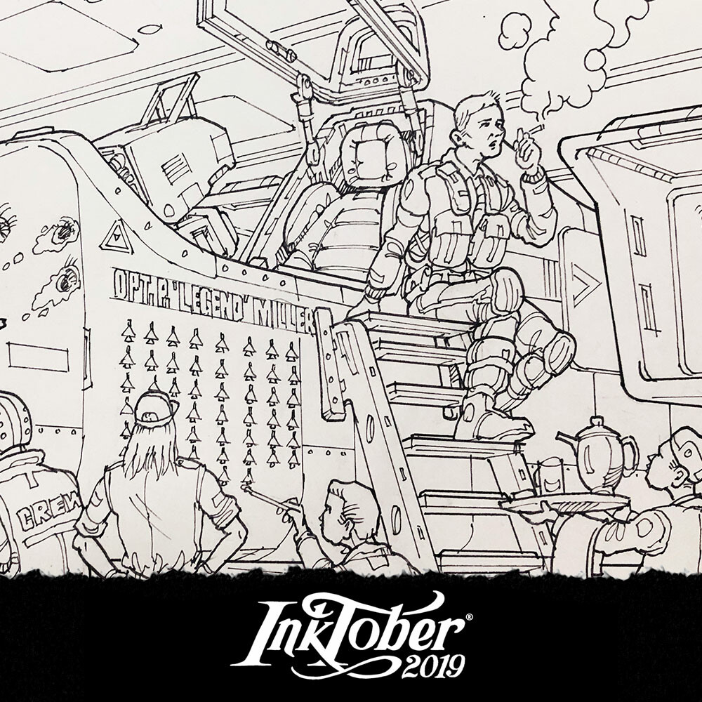 ArtStation - INKTOBER 2019: 15 "LEGEND"