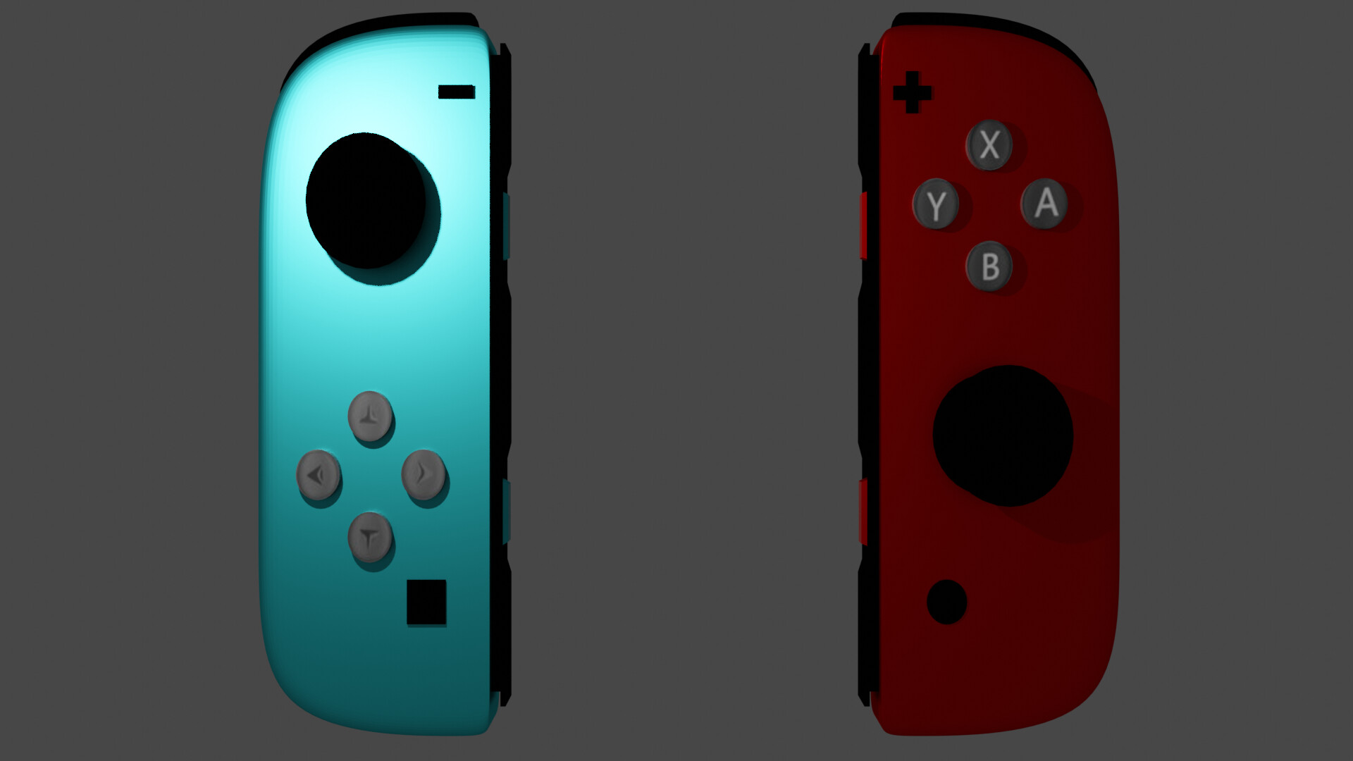 ArtStation - 3D Modeled Nintendo Switch Joycons