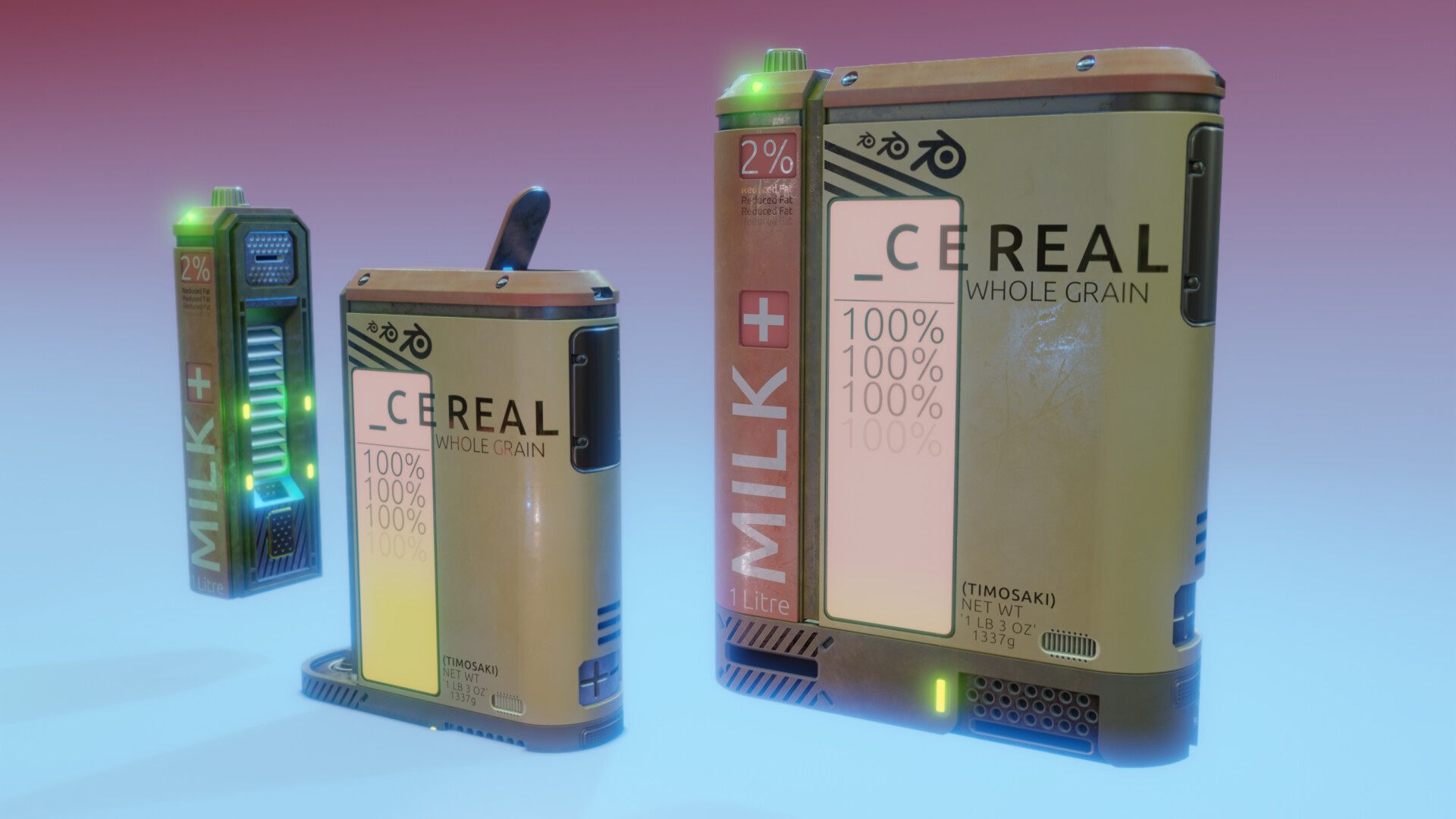 ArtStation - It's a Sci-Fi Cereal Box