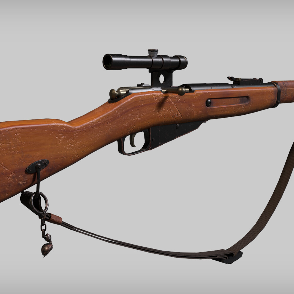 ArtStation - Mosin Nagant Lowpoly