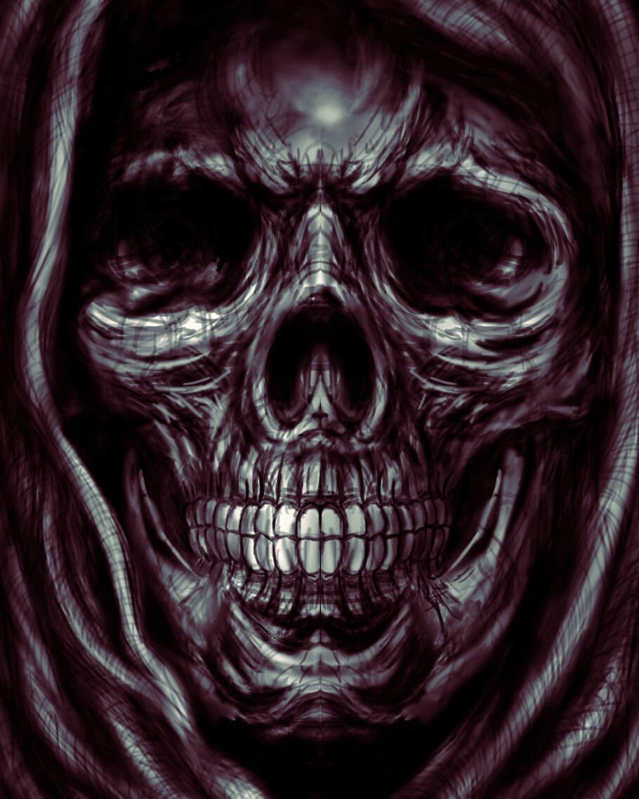 ArtStation - Death - Skull head by Rozsdy