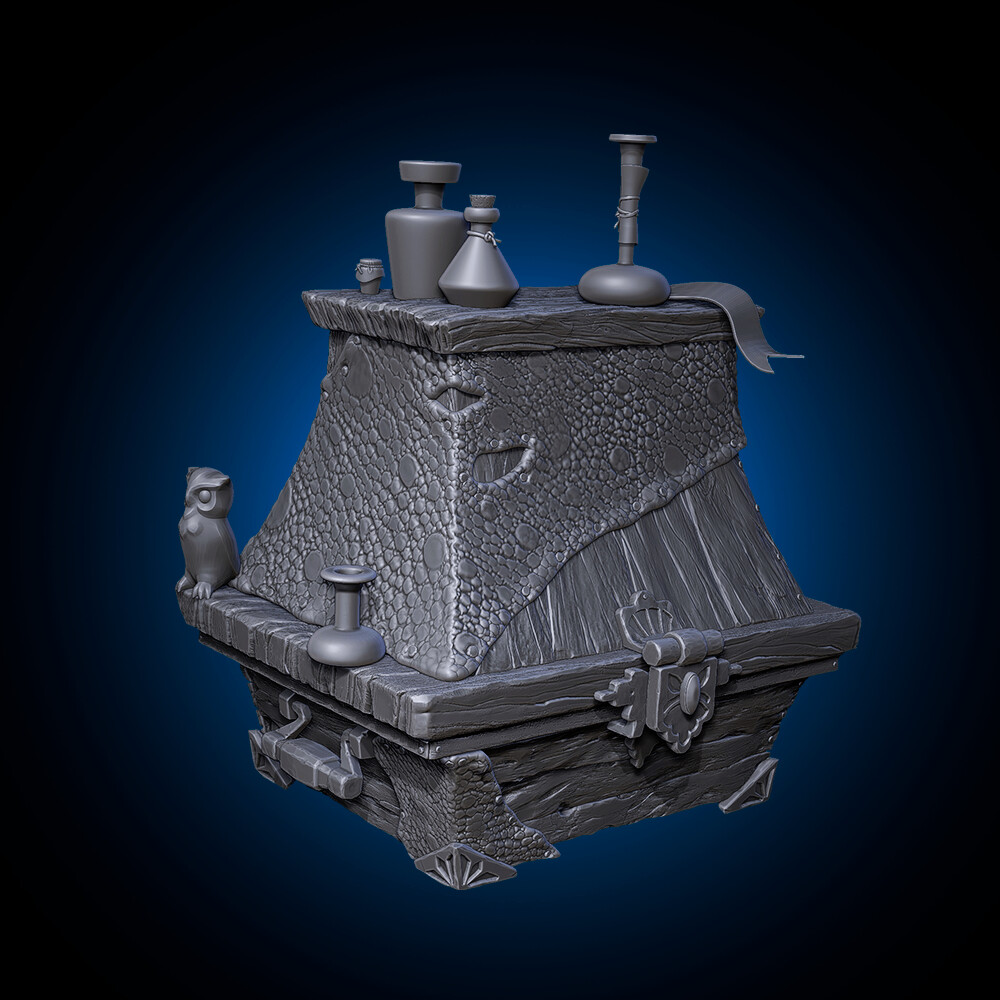 ArtStation - Wizard's chest - 3d model