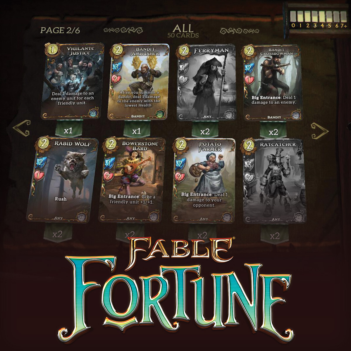 ArtStation - Fable Fortune Deck Building UI