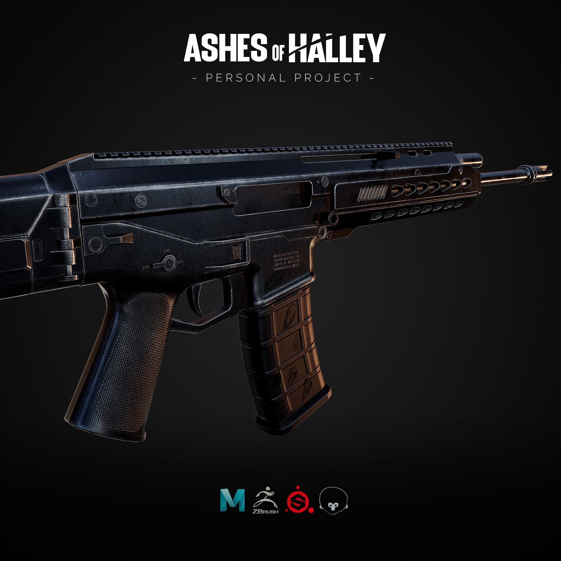 ArtStation - Bushmaster ACR 6.8 SPC II - PBR