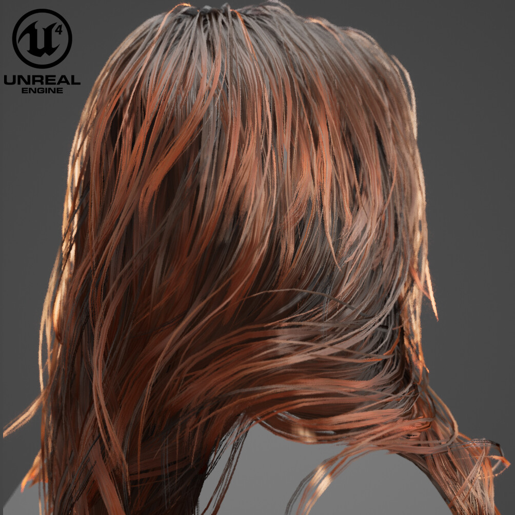 ArtStation - Female Hair Long - Unreal