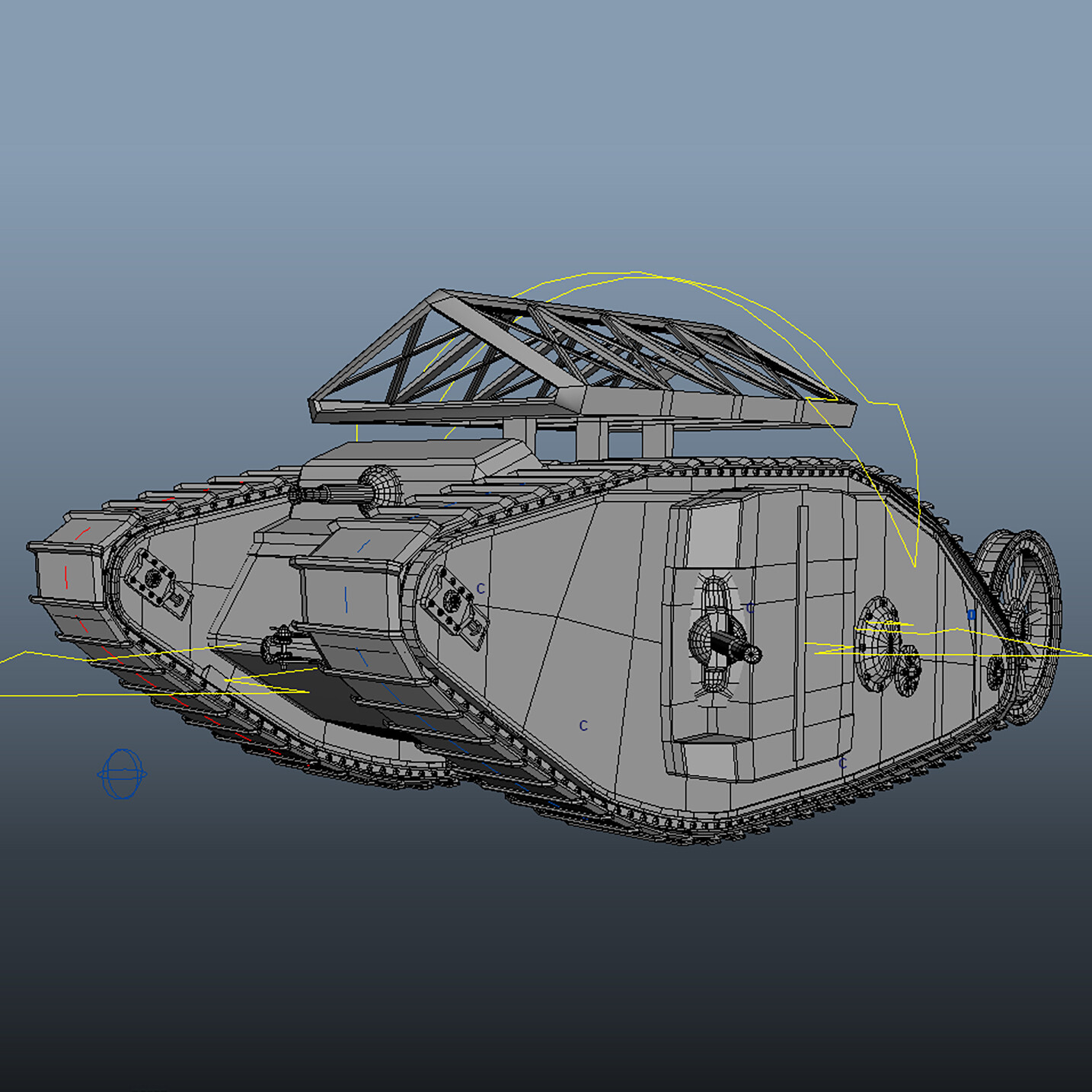ArtStation - WW1 Tank Rig