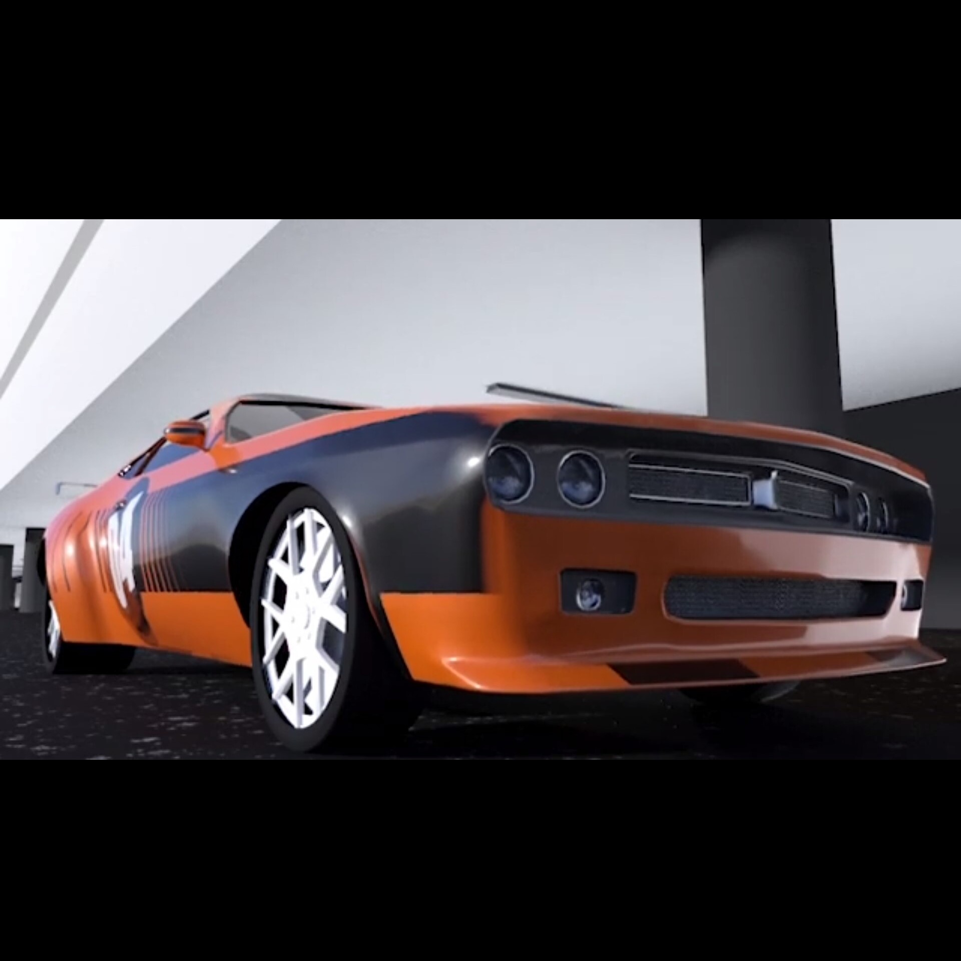 ArtStation - Dodge Challenger Race Track (First Year Student Animation)