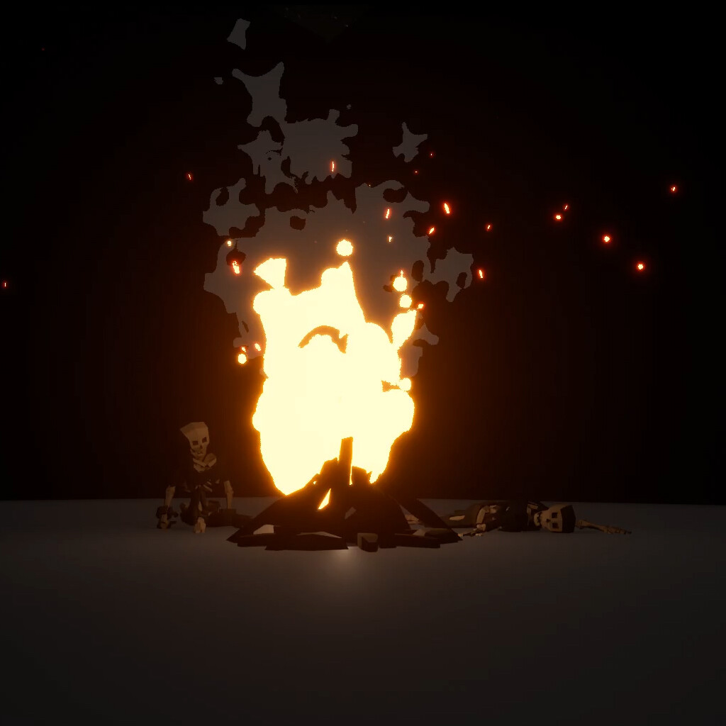 ArtStation - VFX UE4 - Stylized Fire