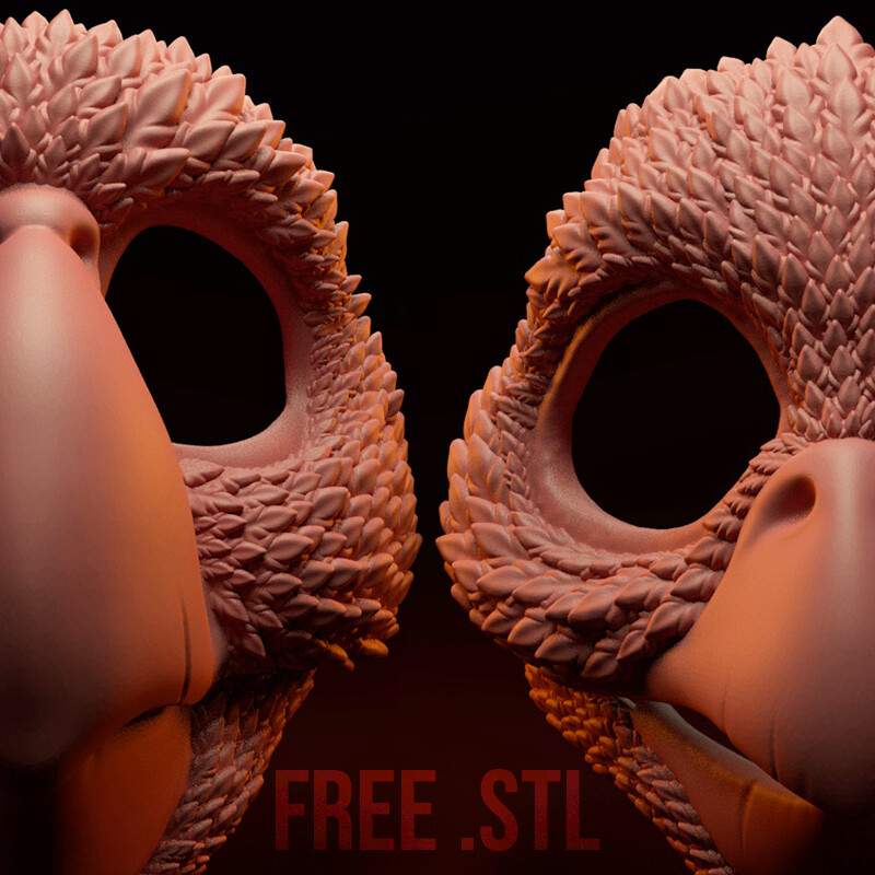 ArtStation - Birds Masks with Moving Jaw
