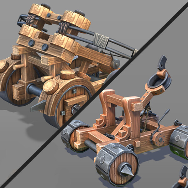 ArtStation - Siege Weapons_Game asset