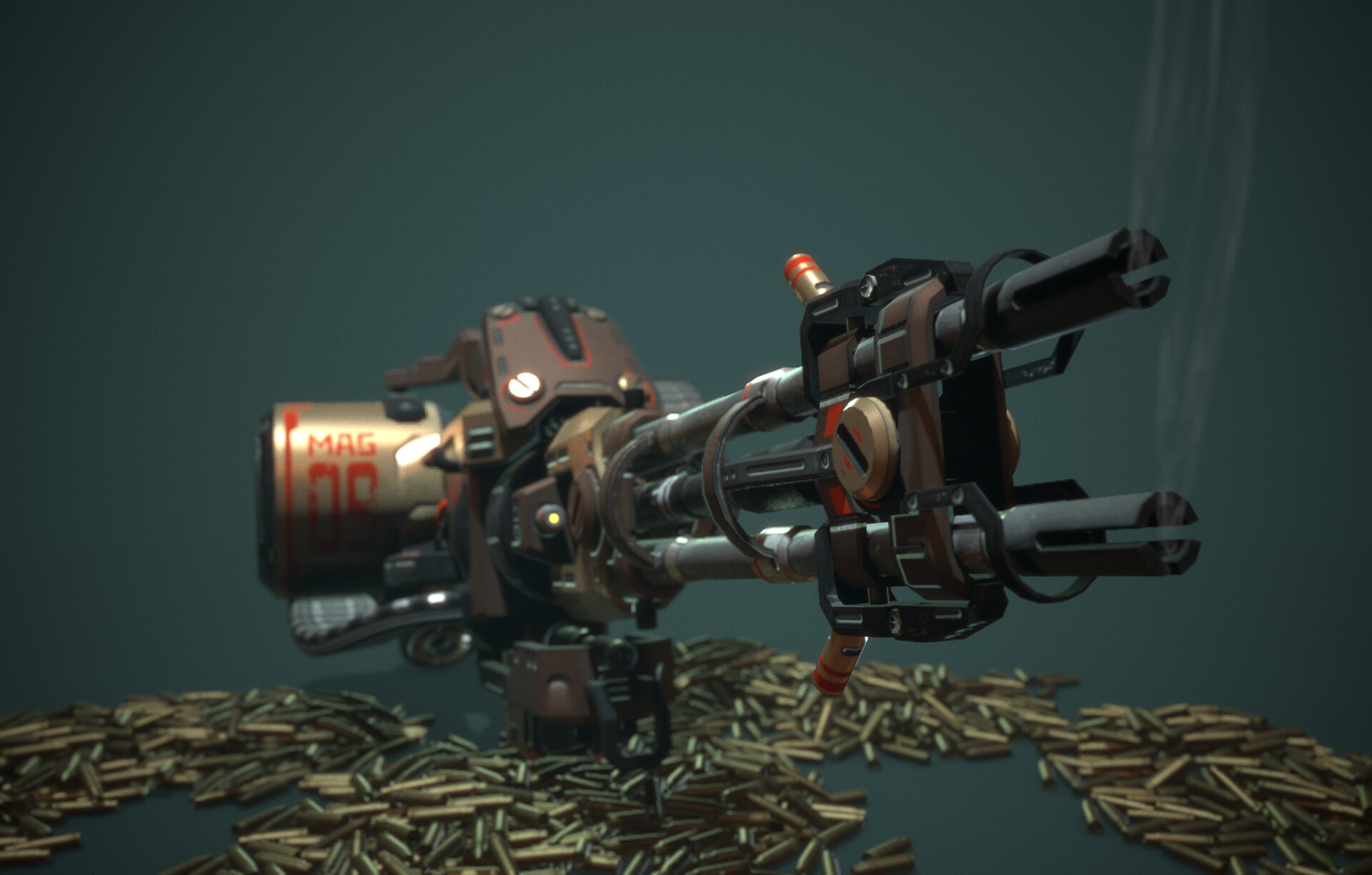 ArtStation - "Spitfire" Rotary Autocannon