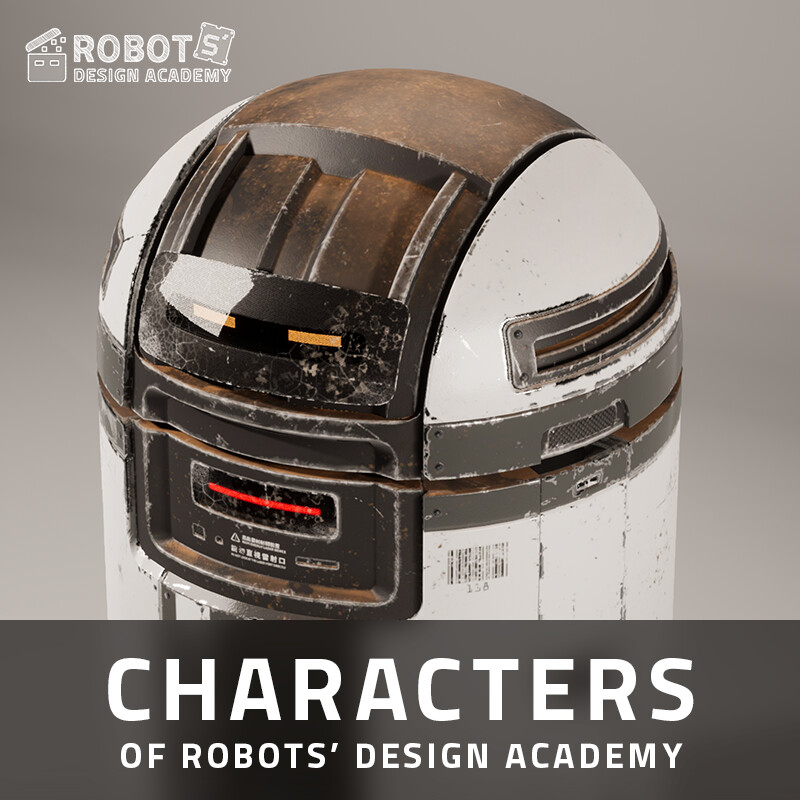 ArtStation - Robots' Design Academy Characters: P-GUIDE the Robot Professor