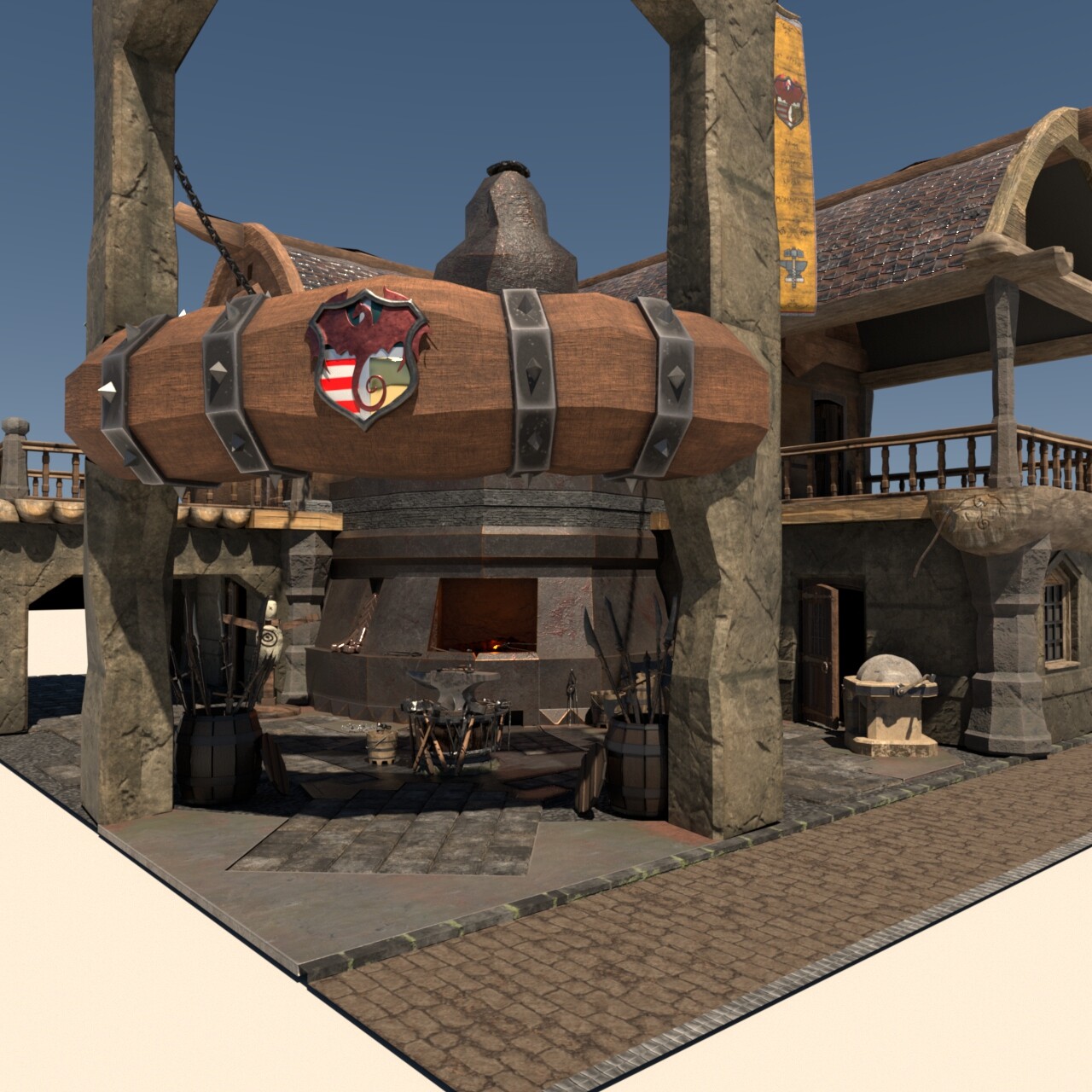 ArtStation - Medieval Blacksmith Workshop