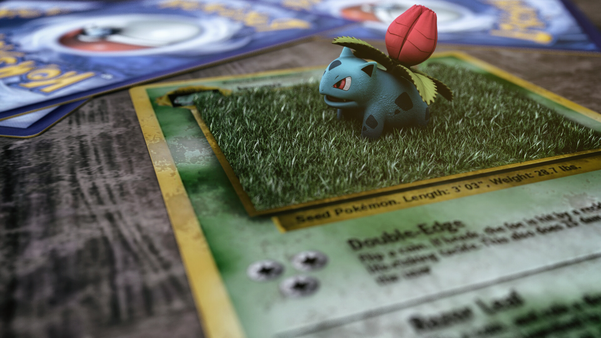 ArtStation - Ivysaur pokemon card