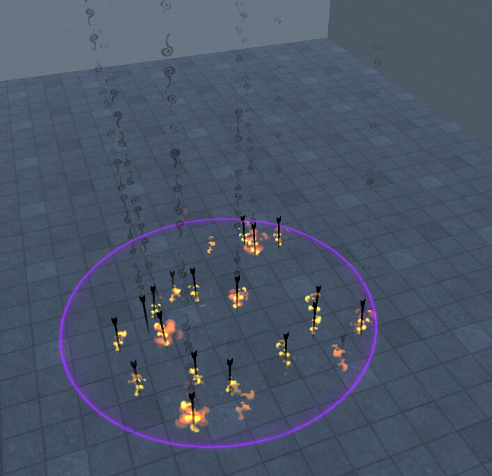 ArtStation - VFX 3D Rain of arrows