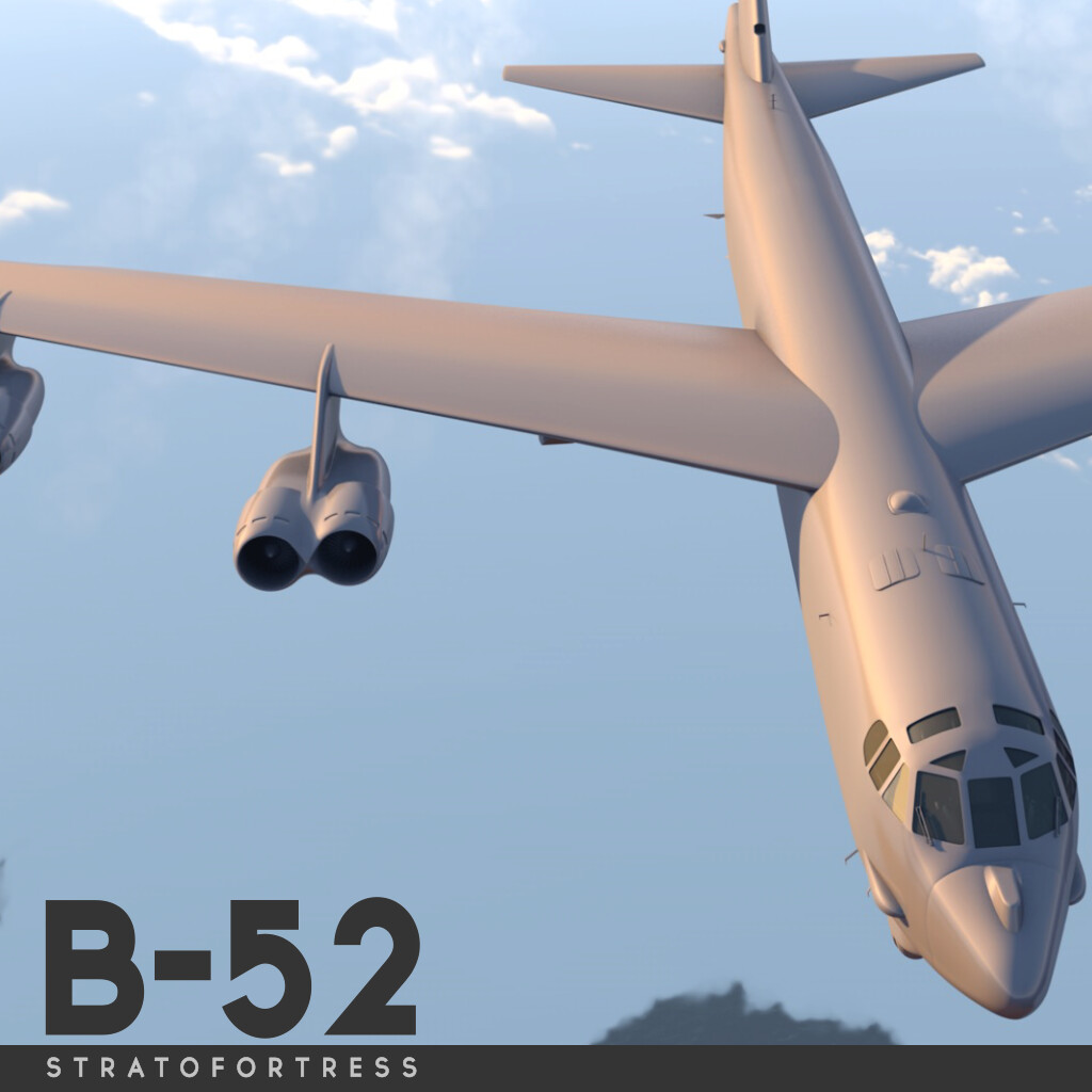 ArtStation - B-52h Stratofortress Highpoly