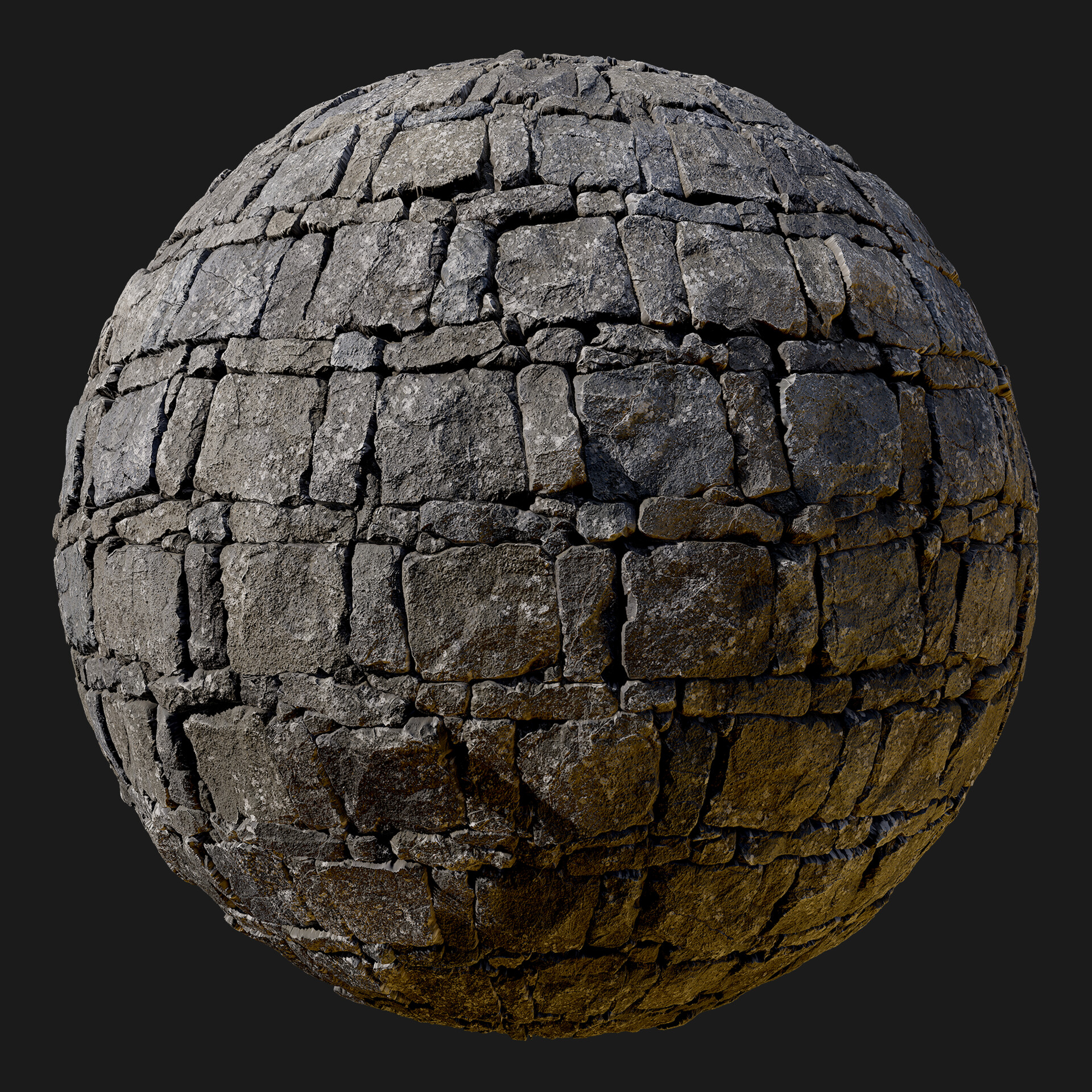 ArtStation - Substance Source: Japanese Temple Stone Wall
