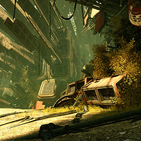 ArtStation - Sci-Fi Junkyard (UDK 2012)