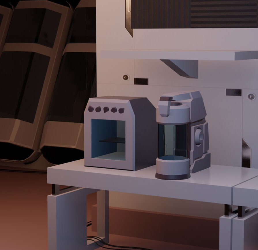ArtStation - Low Poly Lab - WIP