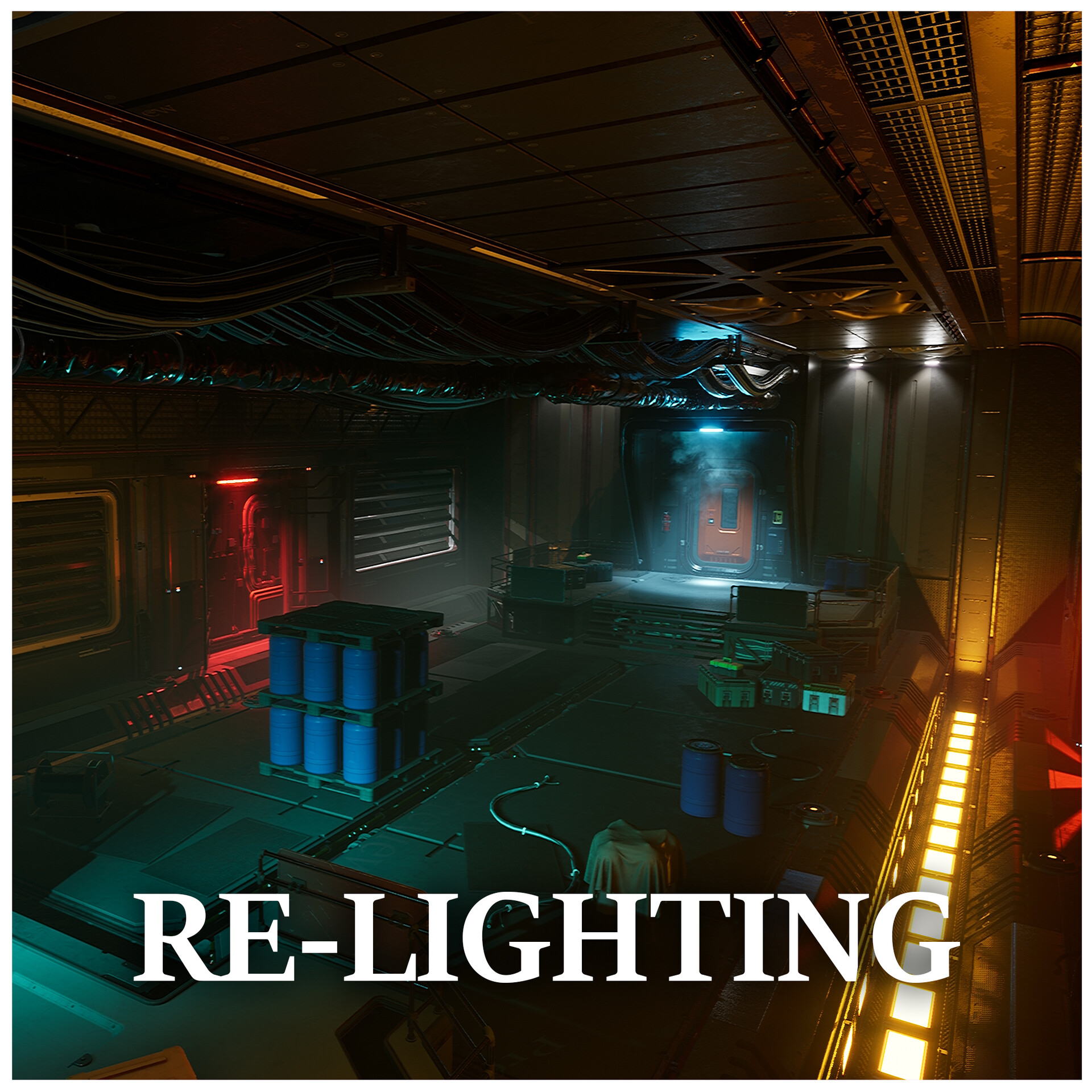 ArtStation - Re-Lighting Study | Jonathon Frederick's Modular SciFi ...