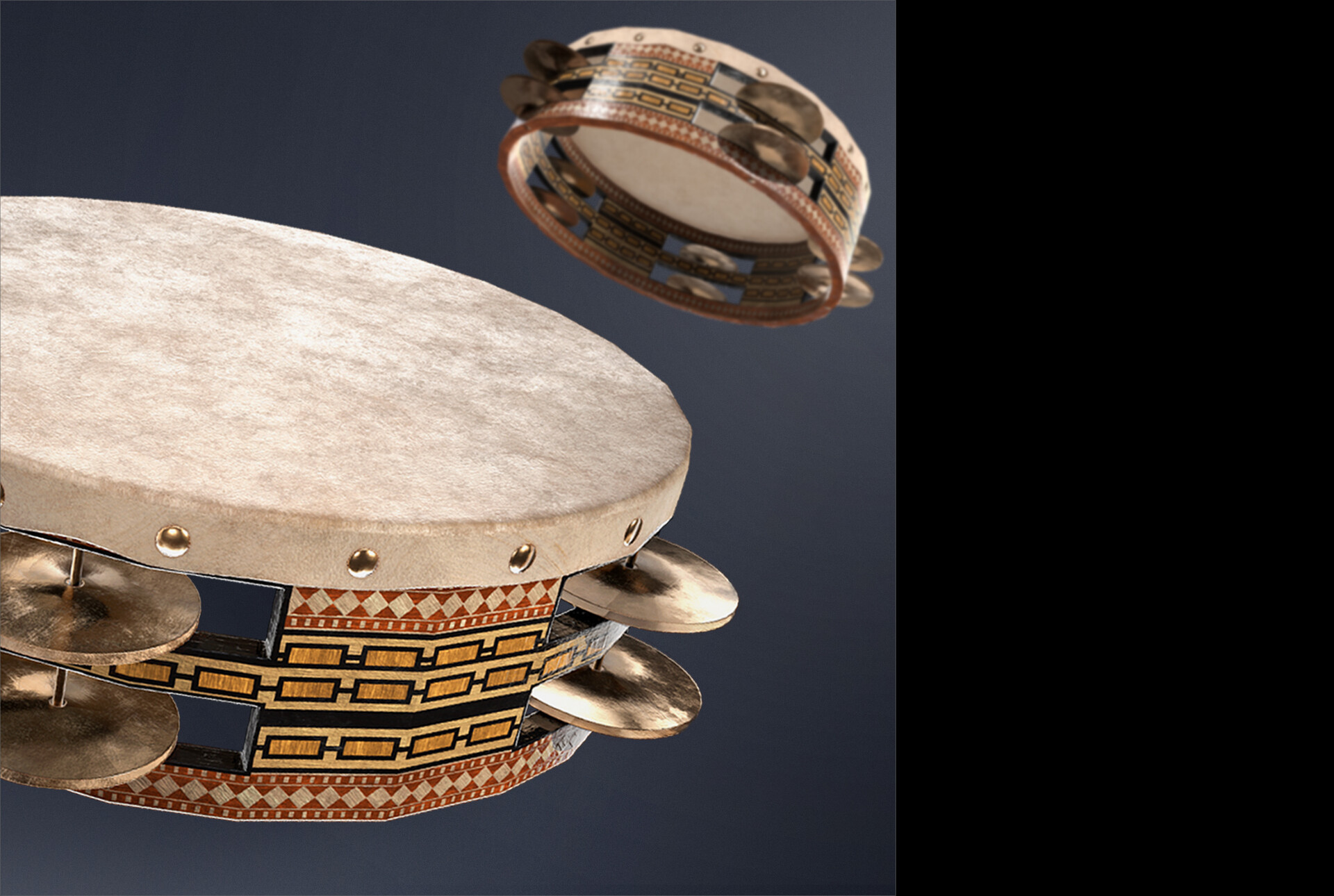 ArtStation - Old Arabian Drum - Low Poly.