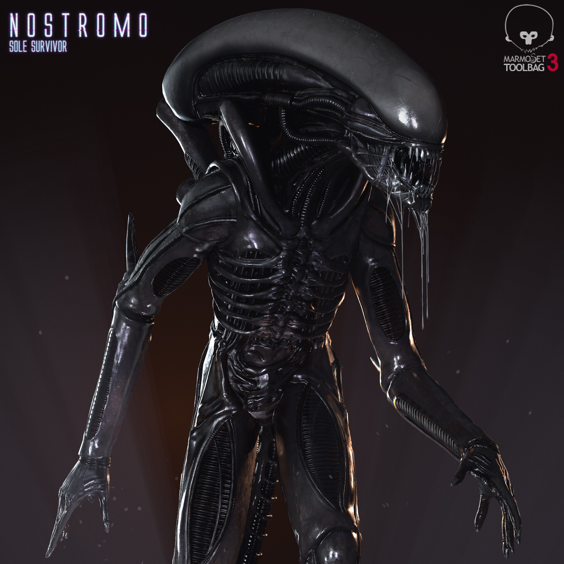 ArtStation - Xenomorph (Nostromo Sole Survivor): Real-Time Game Character