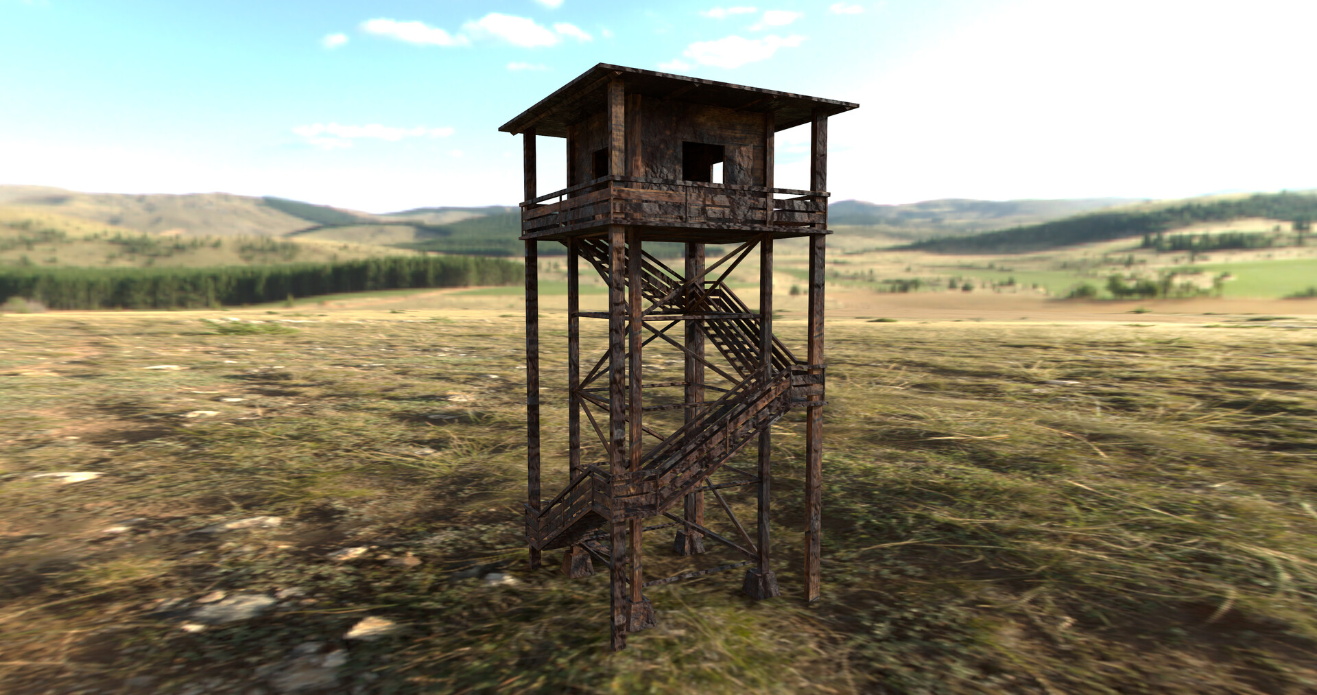 ArtStation - Shooting Tower Model