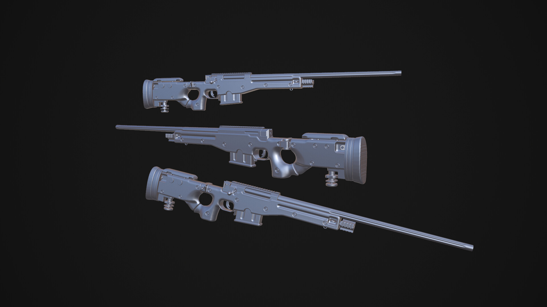 ArtStation - L96 - High Poly