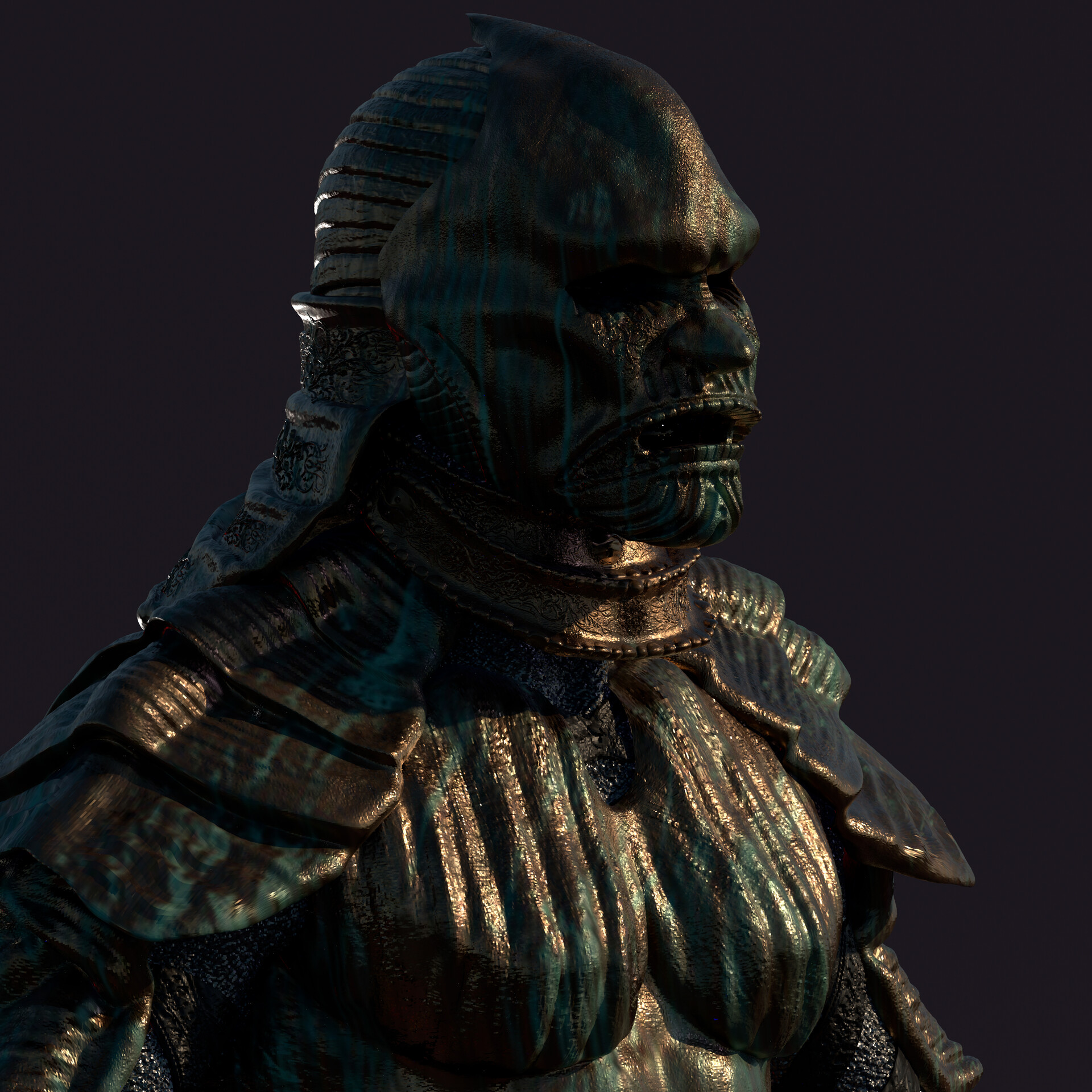 ArtStation - Samurai (Dragon Warrior)