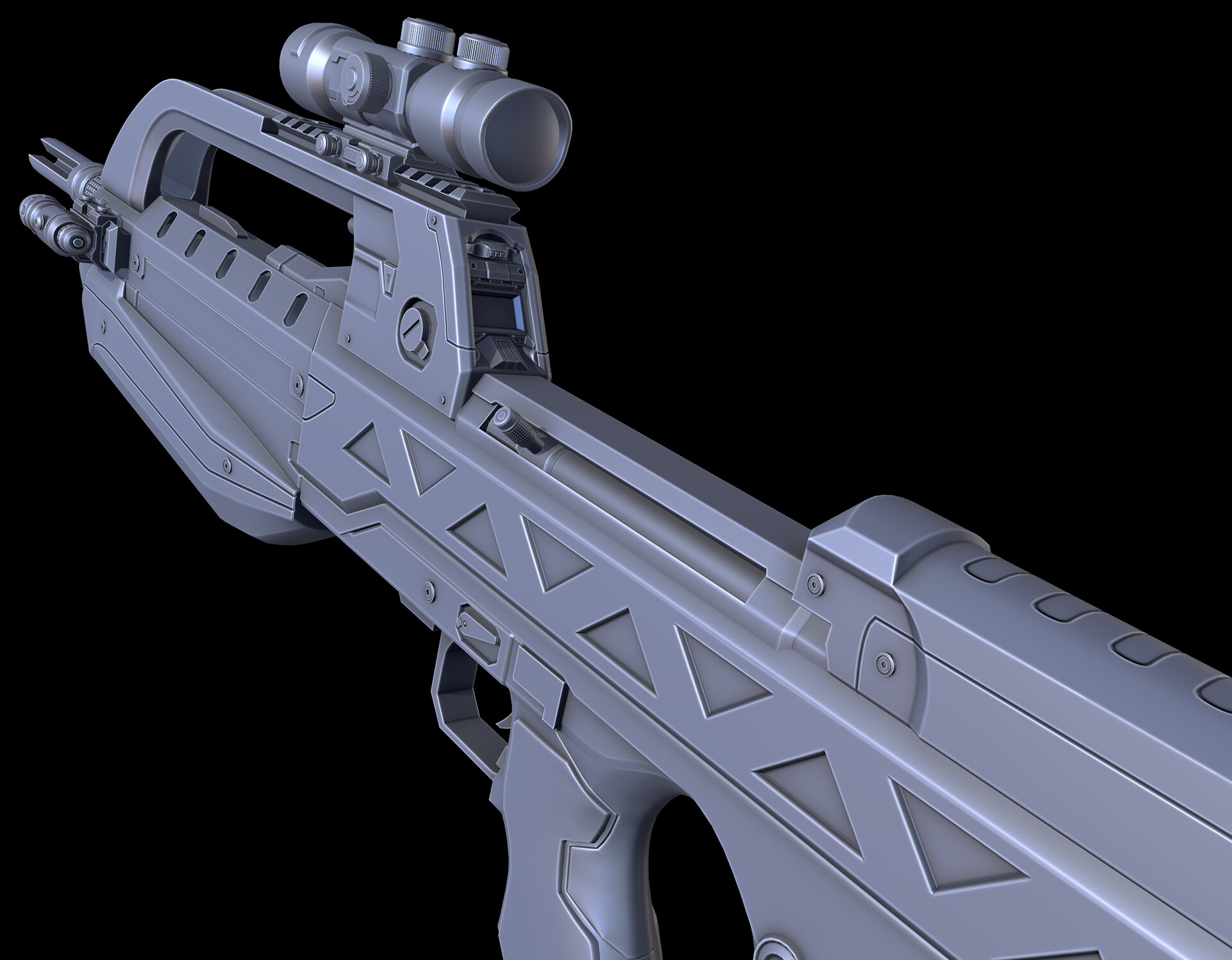 ArtStation - Halo BR-55 Service rifle WIP