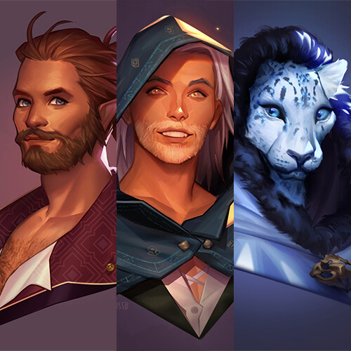 ArtStation - DnD Portraits - Commissions