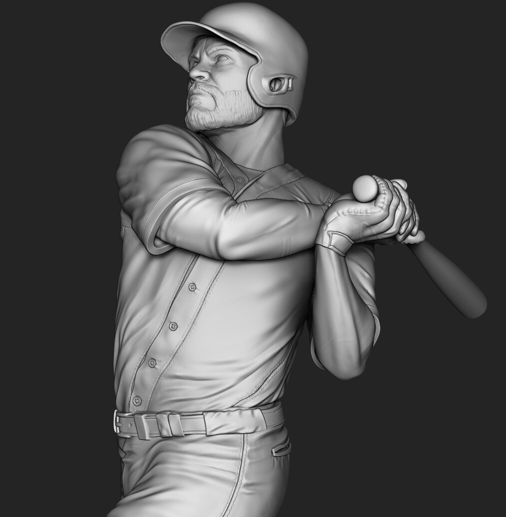 ArtStation - MLB José Altuve Batter Figure
