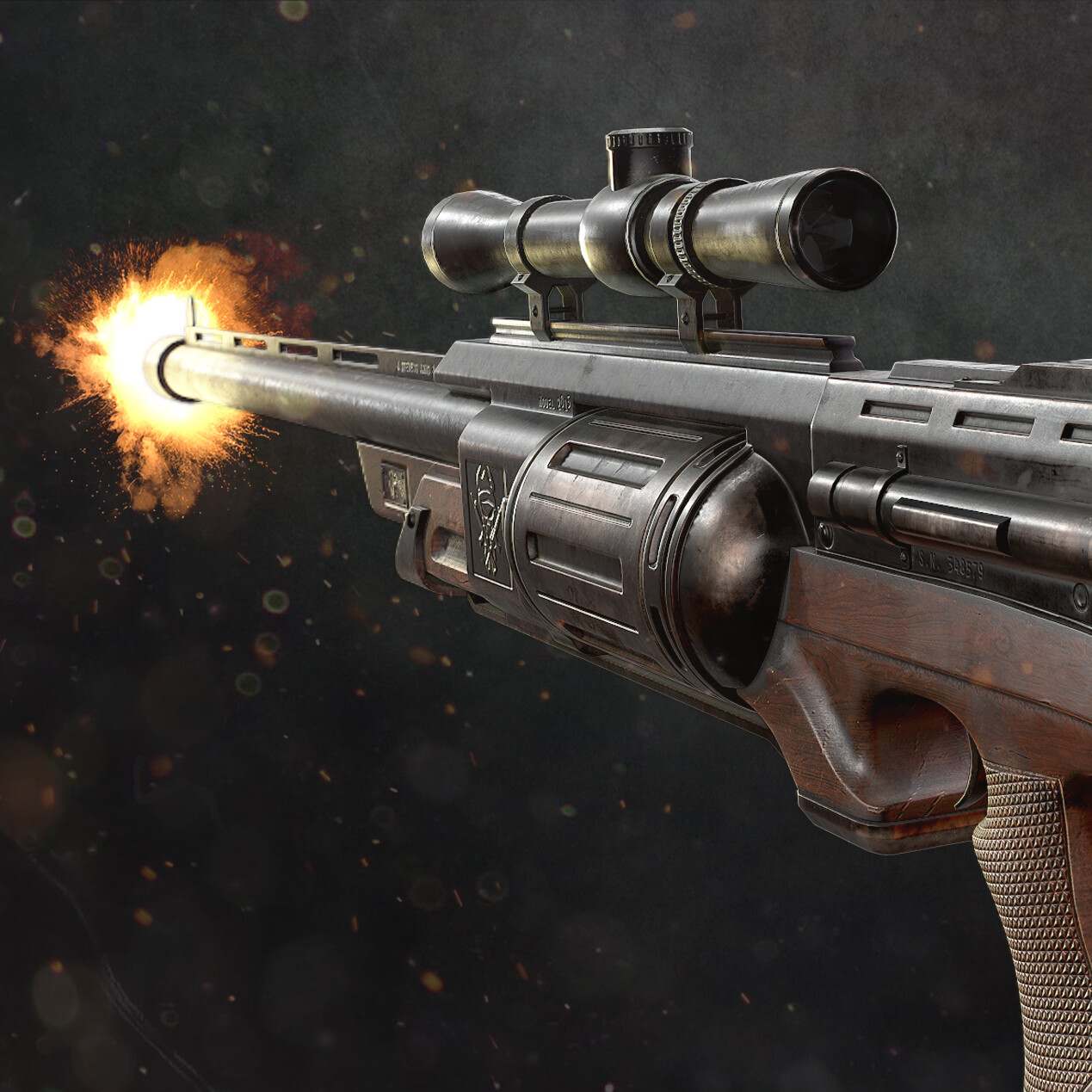 ArtStation - Revolver Shotgun