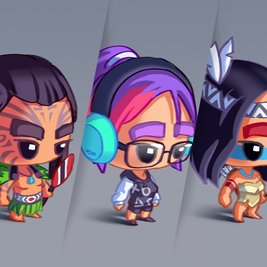 ArtStation - Team Mobile Multiplayer Game - characters