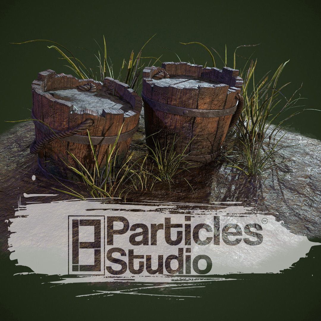 13 Particles Studio - Mud Buckets Texturing