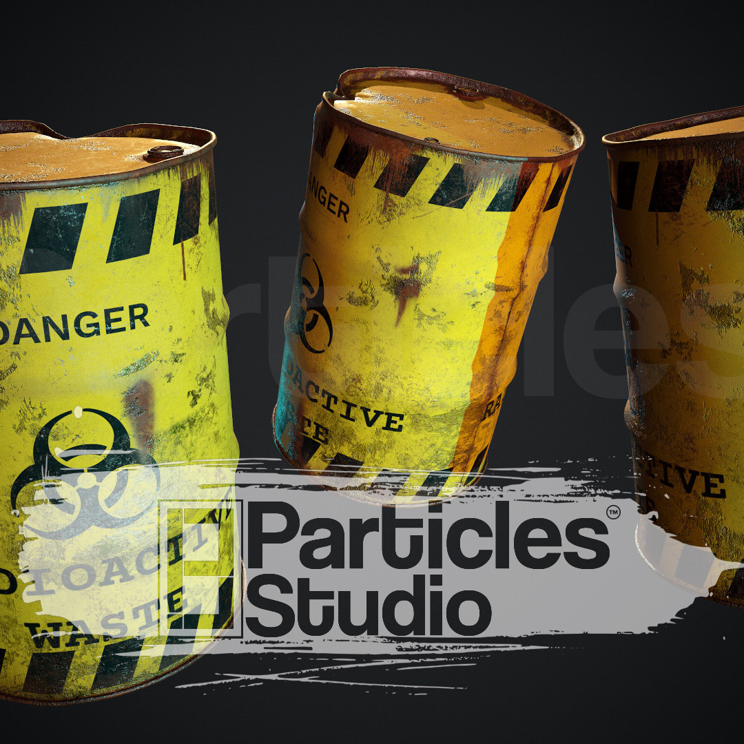 ArtStation - Damaged Metal Barrel ( In House Project )