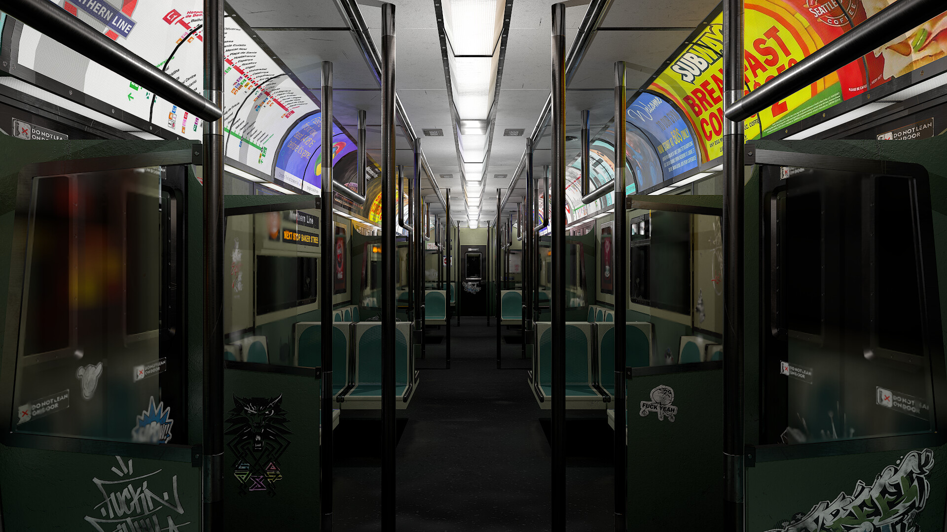 ArtStation - Subway Car