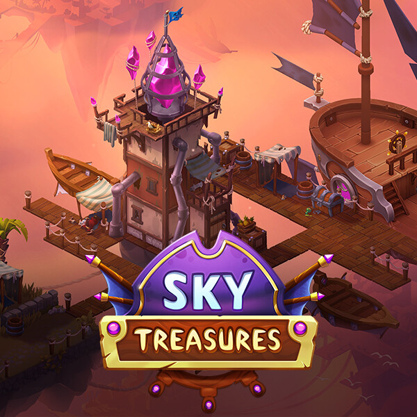 ArtStation - Sky Treasures - Game Cartoon Location