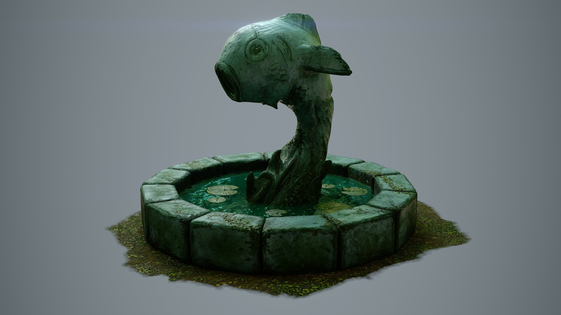 ArtStation - Fish Fountain