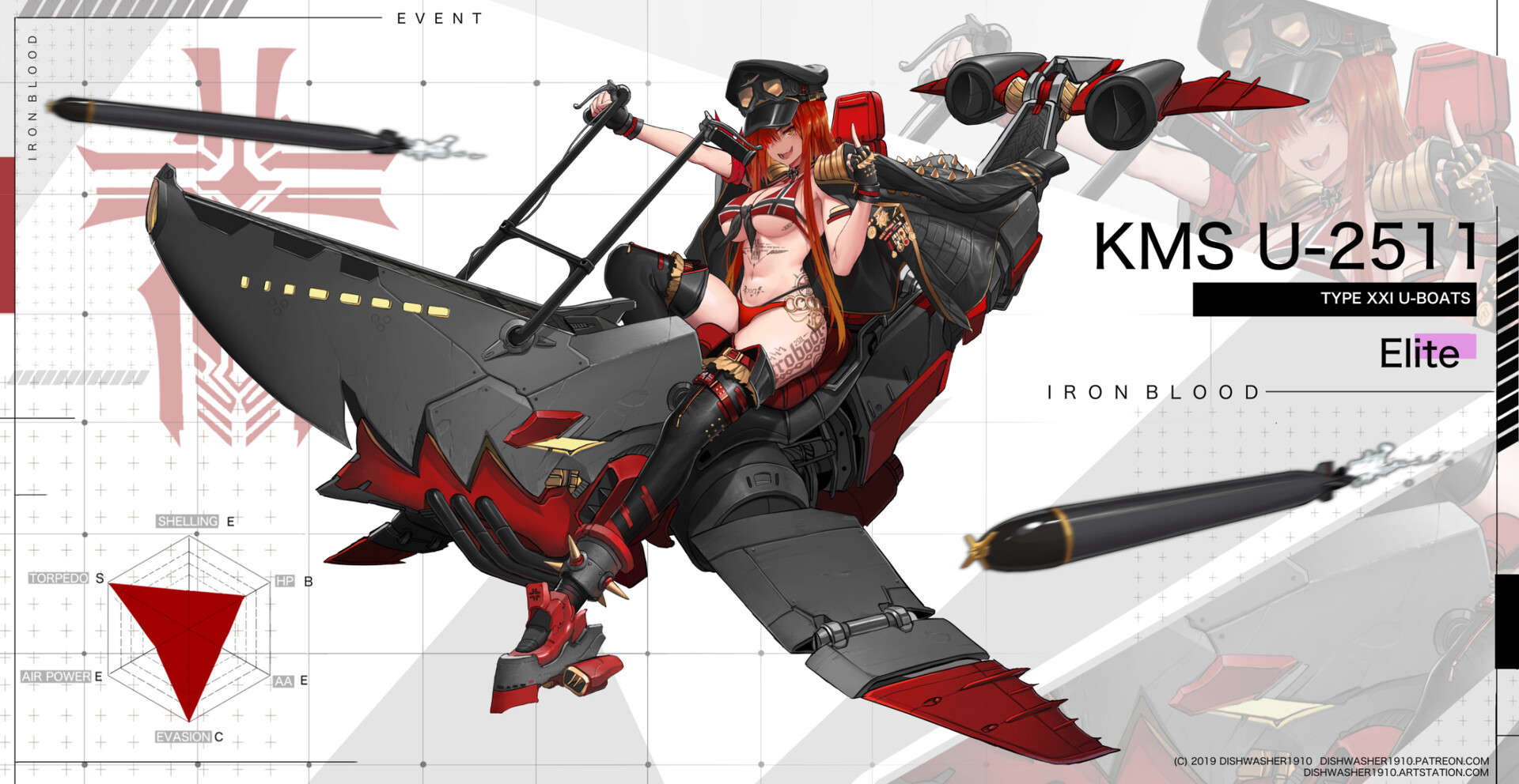ArtStation - AzurLane design : U-2511