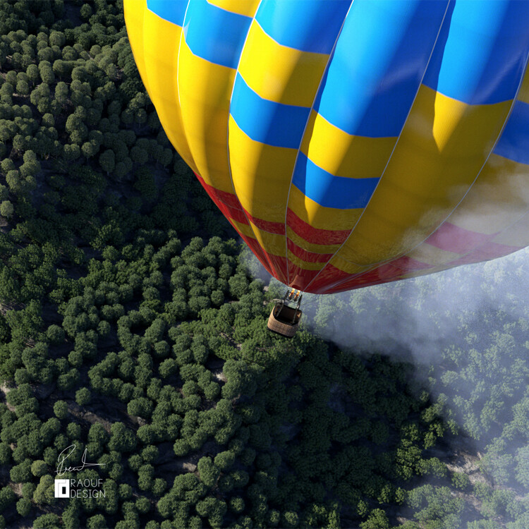 ArtStation - Balloon on the Forest