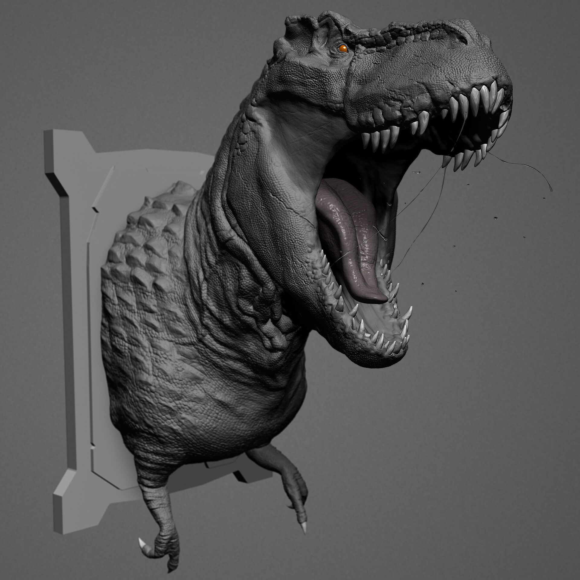 ArtStation - T-rex - Sculpt study